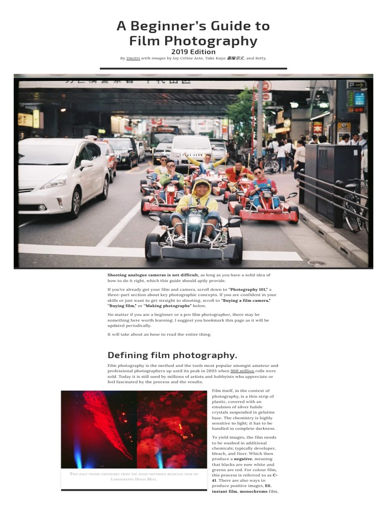 Beginners Guide To Film Photography | PDF | Camera | Digital Camera
