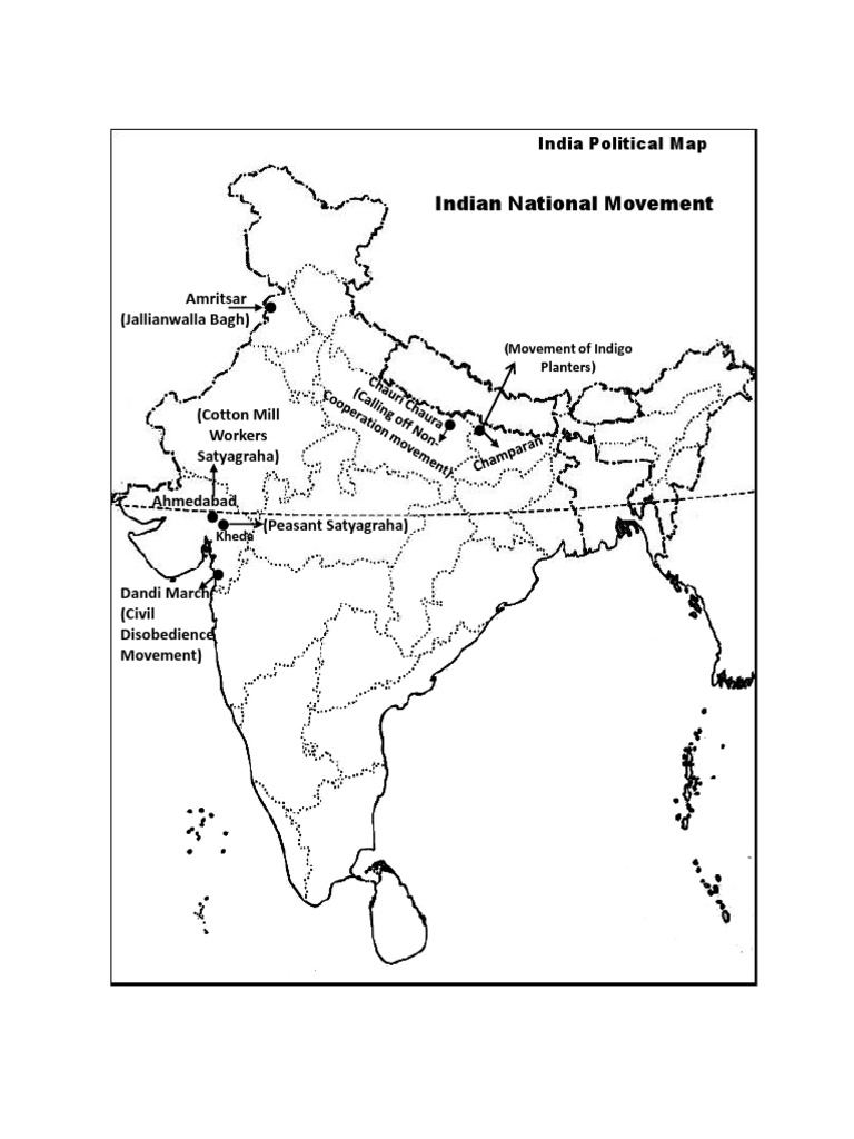 Class 10 CBSE Social Final Copy of Map Pointing | PDF | South Asia