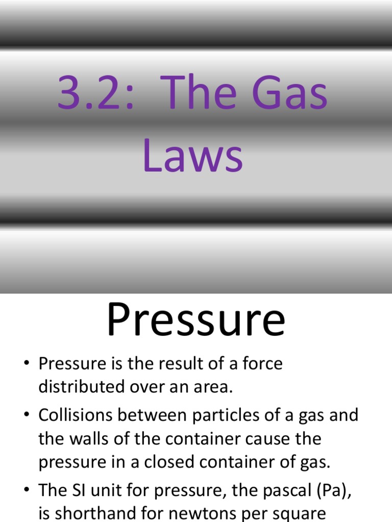 Gas Laws | PDF | Gases | Temperature