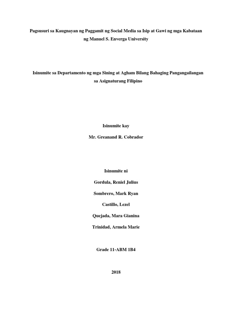 Filipino Research | PDF