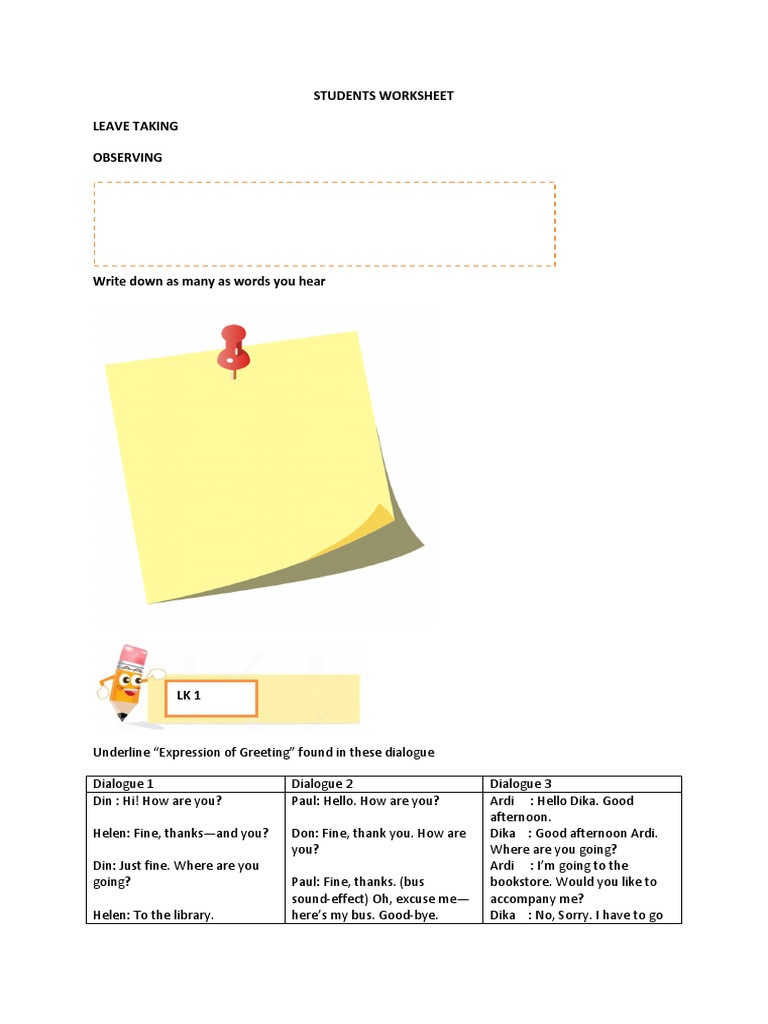 Contoh Worksheet 2013 | PDF