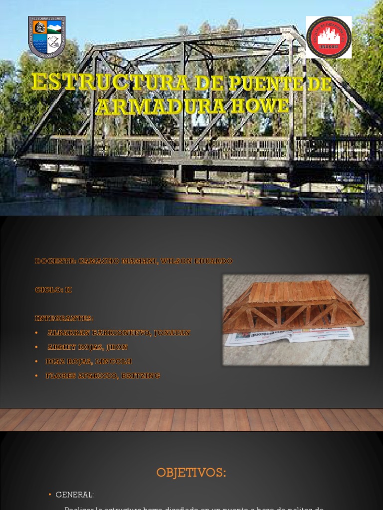 Estructura de Puente de Armadura Howe PR | PDF | Puente | Ingeniería