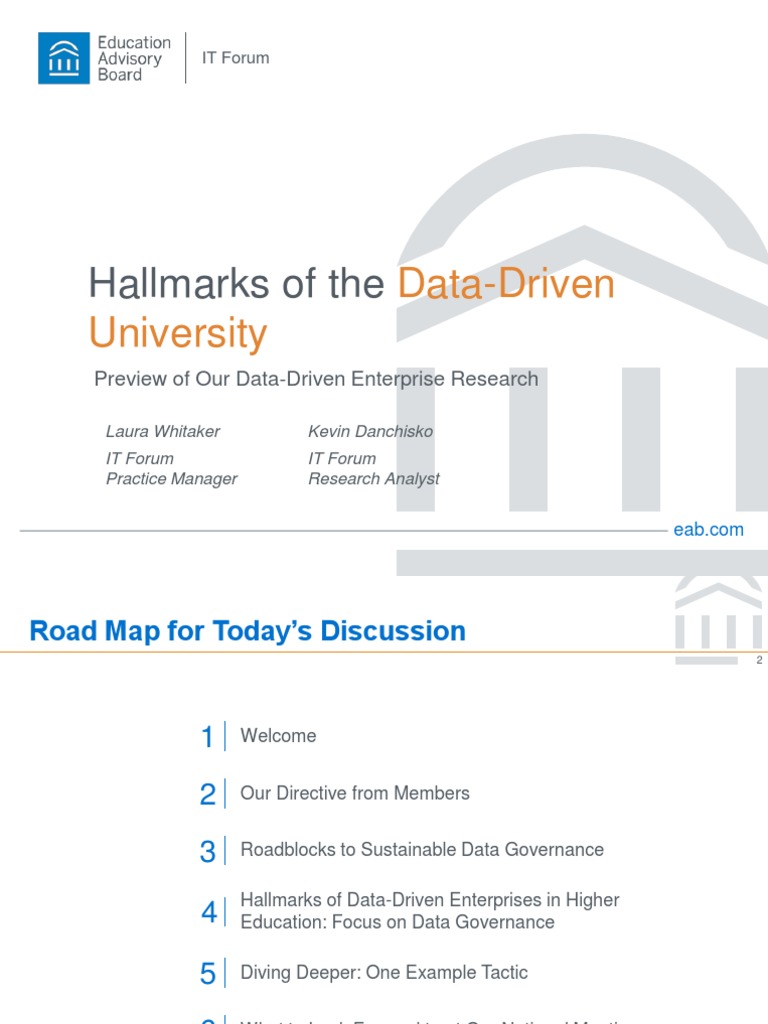 Hallmarks of The: Data-Driven University | PDF | Business Intelligence | Data Analysis
