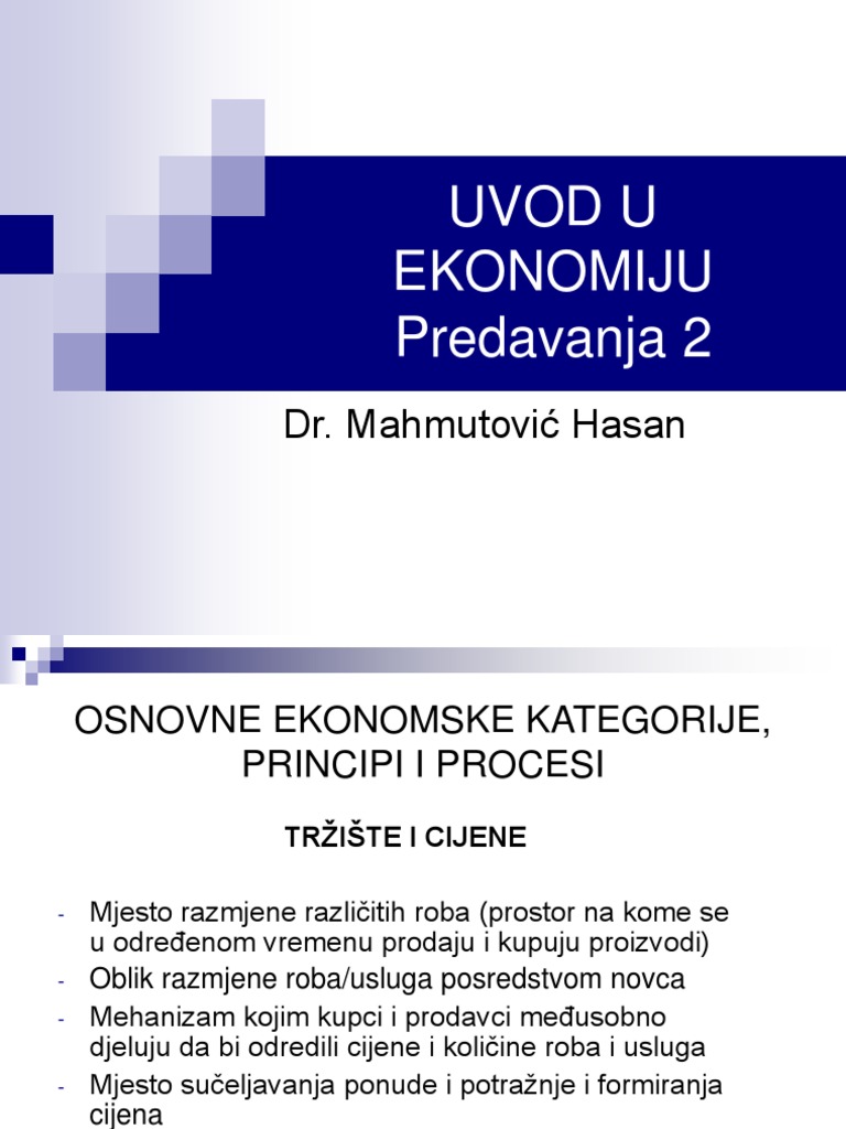 Predavanja 2 - PREZENTACIJA | PDF