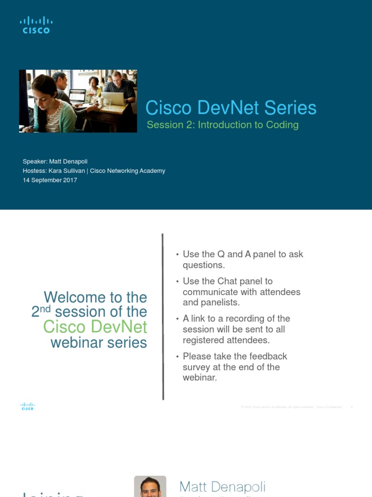 Devnet Session 2 Intro To Coding Pdf Representational State Transfer Application 4501