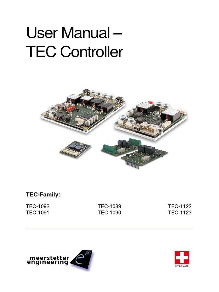 TEC-Family User Manual 5216A | PDF | Control Theory | Resistor
