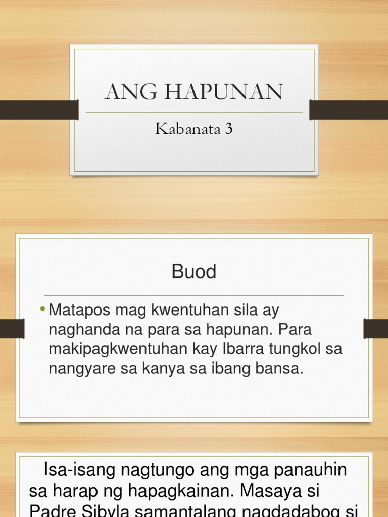 Ang Hapunan | PDF