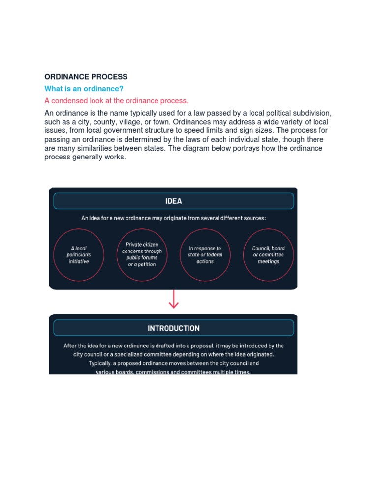 Ordinance Process: What Is An Ordinance? | PDF | Policy | Supreme Court ...