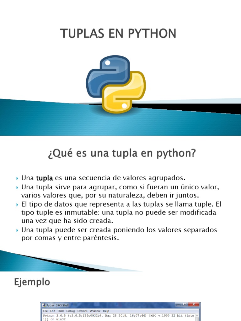 Tuplas en Python Exposicion 2 | PDF | Python (lenguaje de programación) | Lenguaje de programación