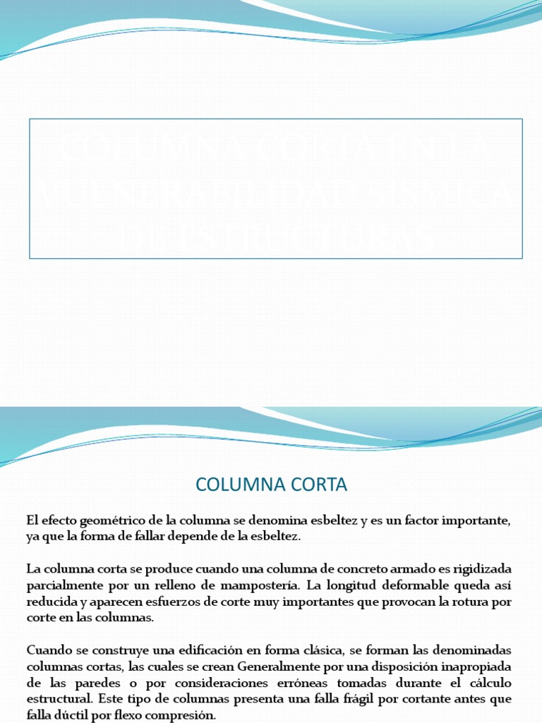 Columna Corta | PDF | Columna | Falla (geología)