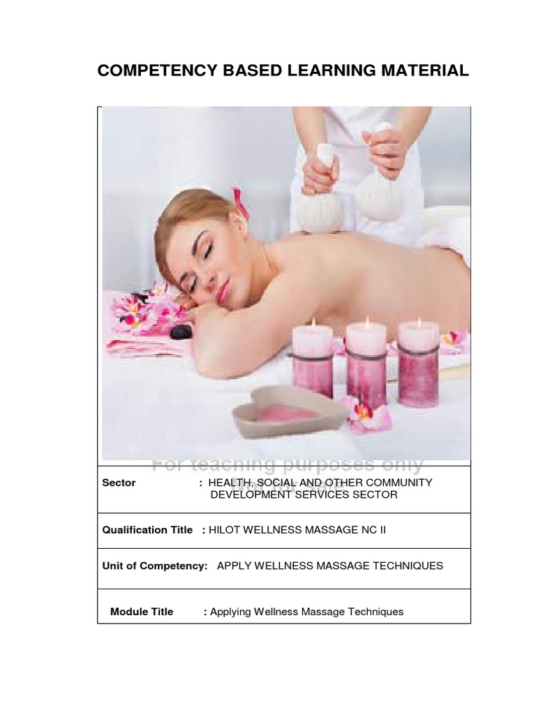 Hilot Wellness Massage Techniques Module | PDF | Learning | Psychology