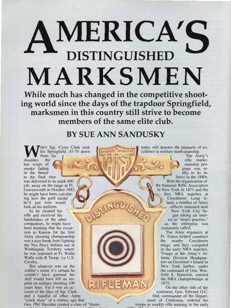 History of Distinguished Marksmen | PDF | History