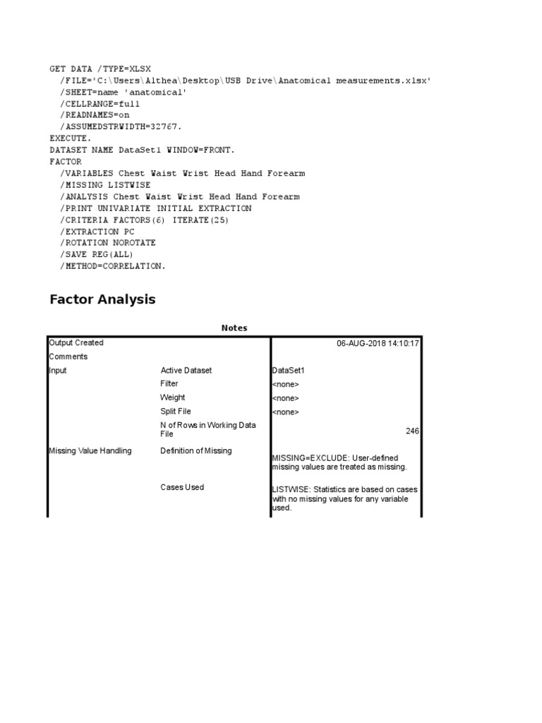 Factor Analysis | PDF | Principal Component Analysis | Variance