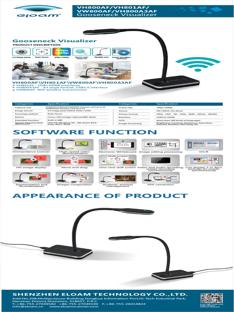 Vh800af Vh801af Vw800af Vh800a3af | PDF | Image Scanner | Video