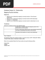 Oracle Academy - Database Design 9 Practice Activities - Answers | PDF ...