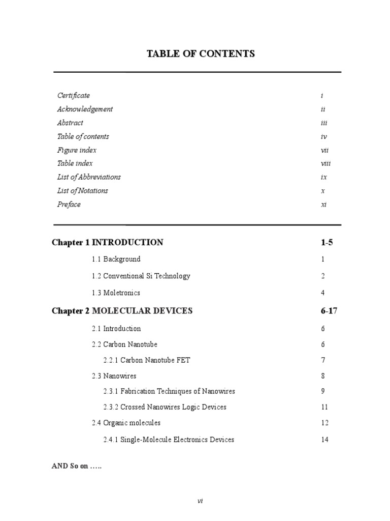 Certificate I Acknowledgement II III IV Figure Index VII Table Index ...