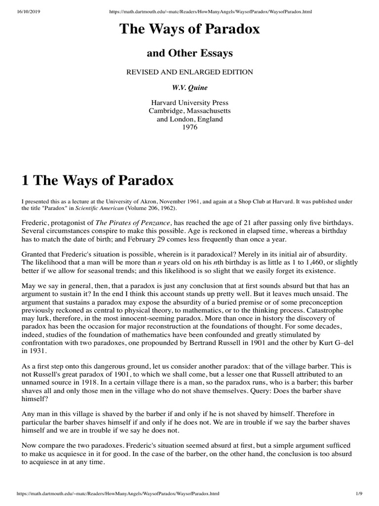The Paradoxes of Self-Reference: Exploring Grelling's Paradox and the ...