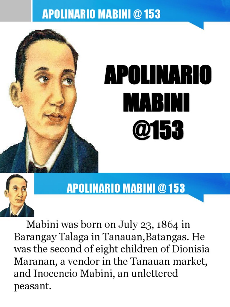 Talambuhay Ni Apolinario Mabini