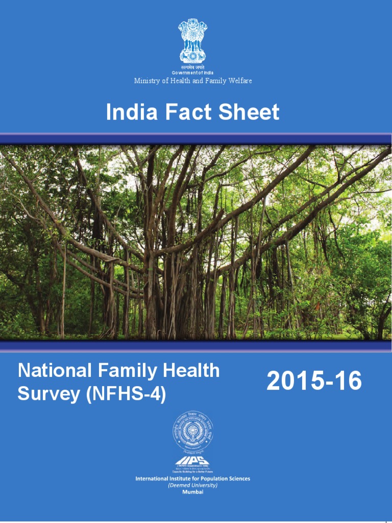 NFHS IV Report - 1 | PDF | Health Sciences | Public Health