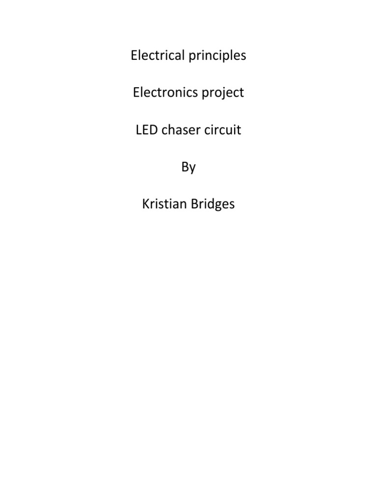 Electronics Project Report PDF | PDF | Electronic Circuits | Capacitor