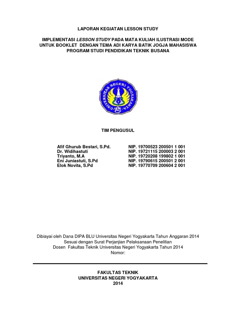 Implementasi Lesson Study untuk Meningkatkan Kualitas Pembelajaran ...