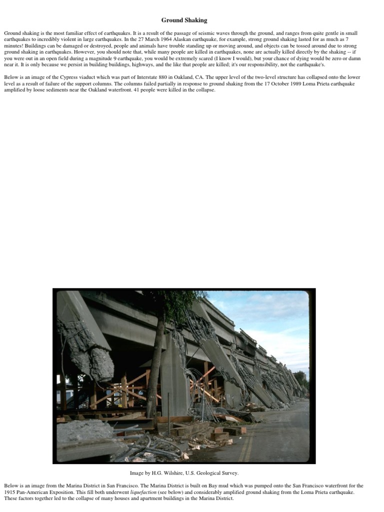 Ground Shaking | PDF | Earthquakes | Geology