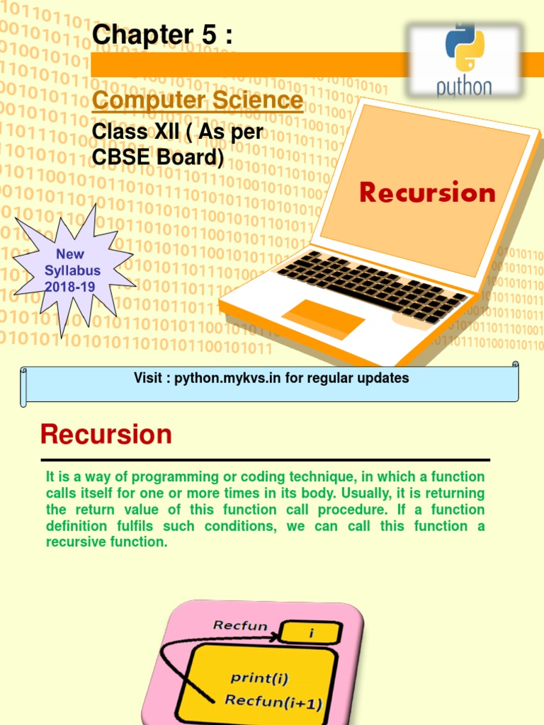 Computer Science: Recursion | PDF | Recursion | Subroutine Computer Science: Recursion | PDF | Recursion | Subroutine