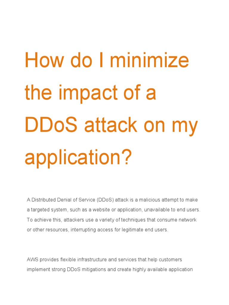 AWS API Gateway | PDF | Denial Of Service Attack | Load Balancing (Computing)