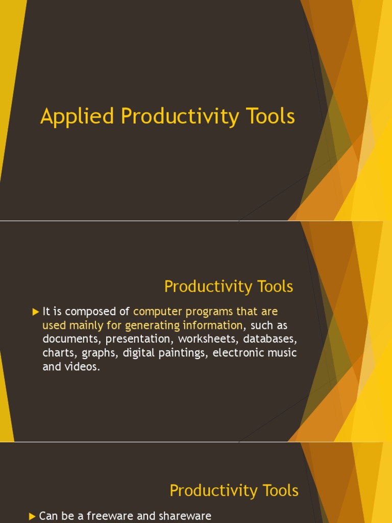 Applied Productivity Tools | Hyperlink | Computing