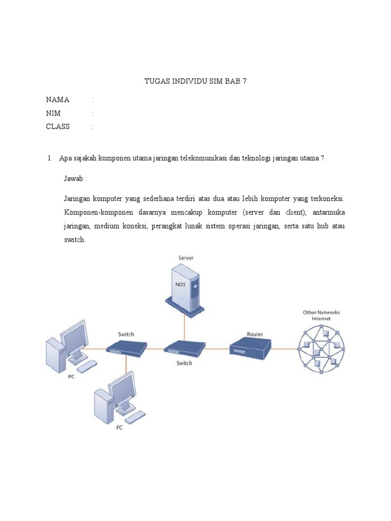 Evaluasi Dan Diskusi Bab 7 Sim | PDF