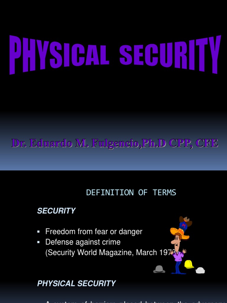 Physical Security 121013 | PDF | Physical Security