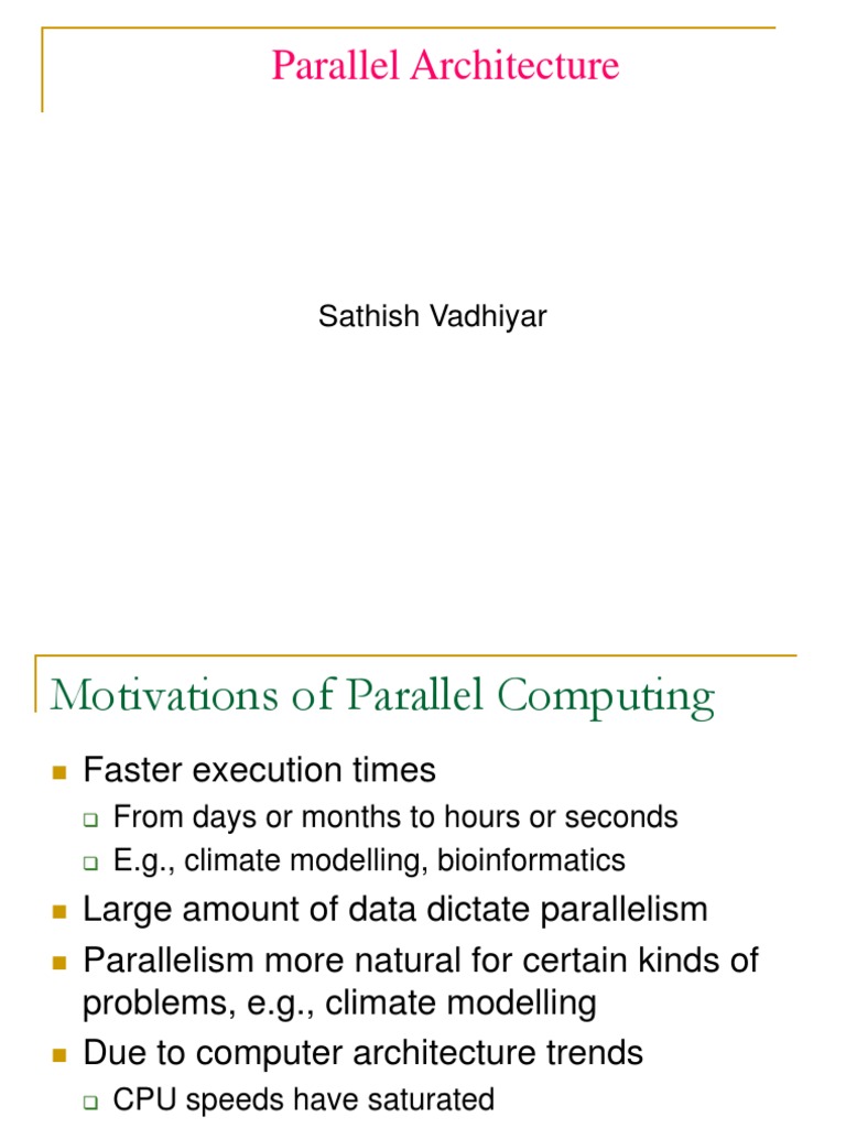 Parallel Architecture | PDF | Parallel Computing | Network Topology