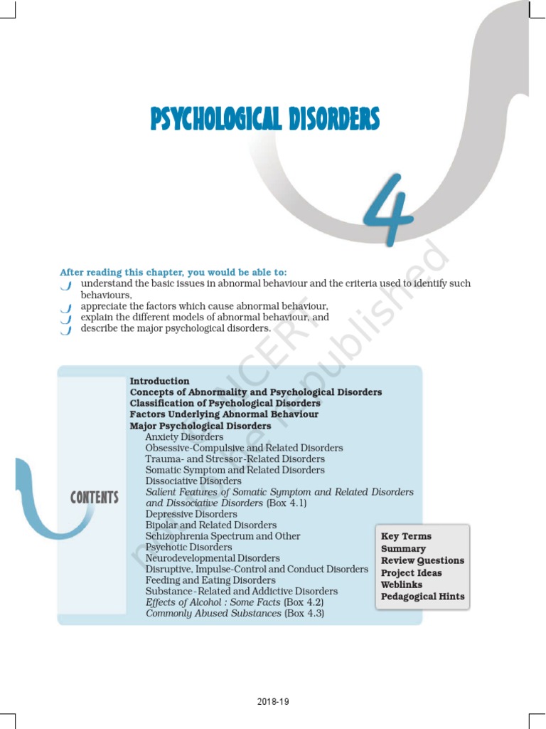 Psychology Chapter 4 PDF | Download Free PDF | Mental Disorder ...