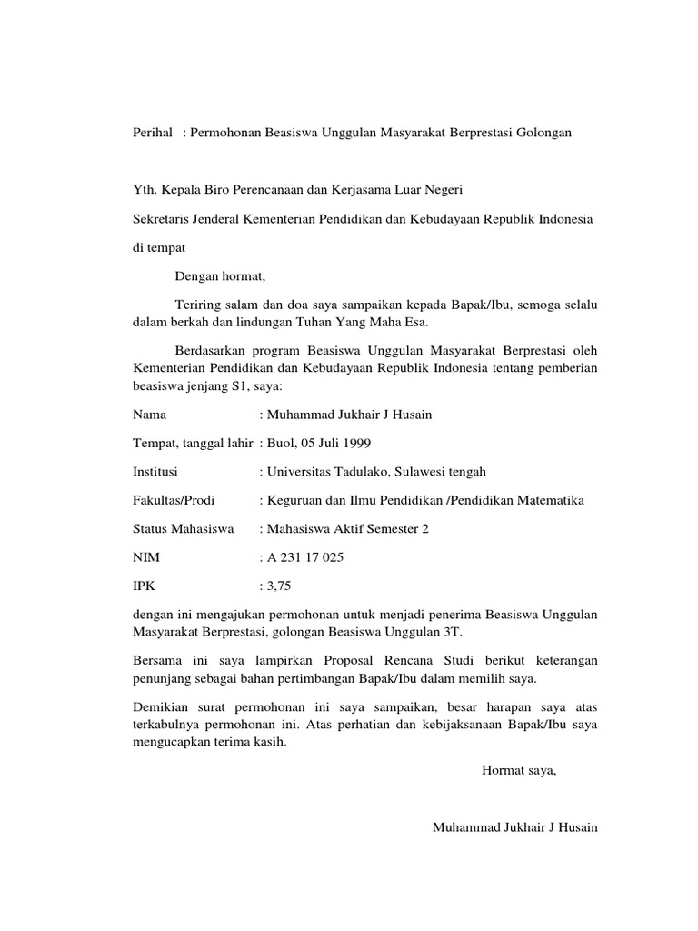 Proposal Rencana Studi | PDF