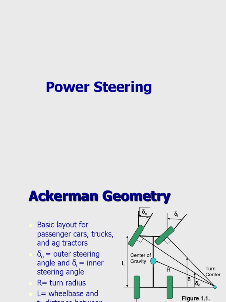 Ackermann Power Steering | PDF | Valve | Steering