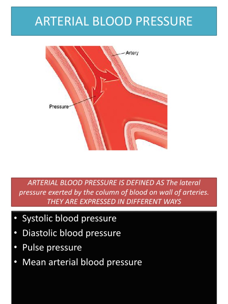 Arterial Blood Pressure | PDF | Vasodilation | Blood Pressure