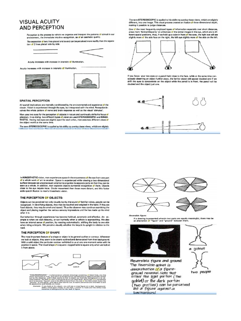 Visual Acuity Perception in Architecture | PDF
