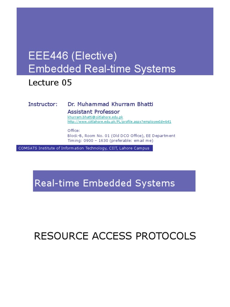 EEE446 - Dr. Khurram - Lecture-5b PDF | PDF | Concurrent Computing ...