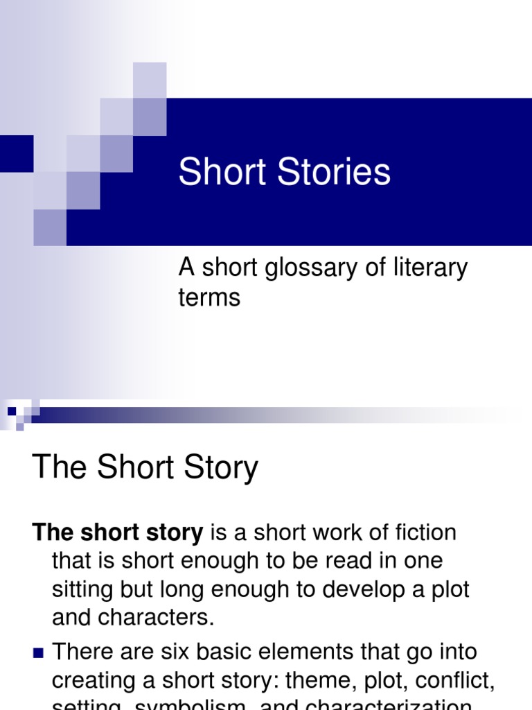 Short Stories: A Short Glossary of Literary Terms | PDF | Plot ...
