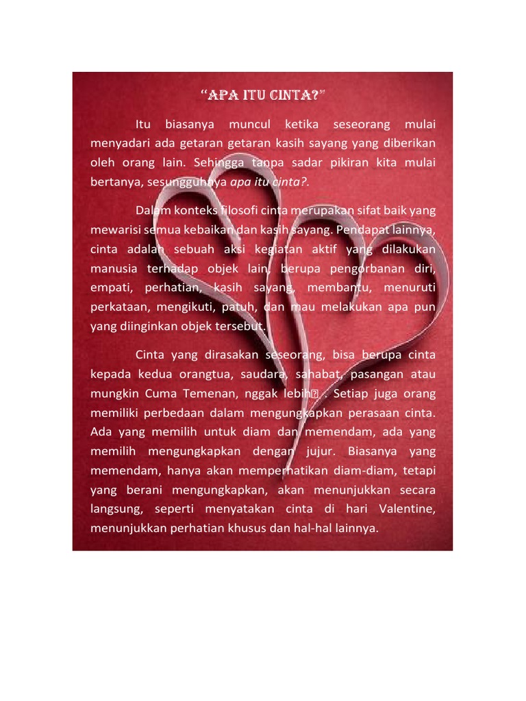 Apa Itu Cinta | PDF