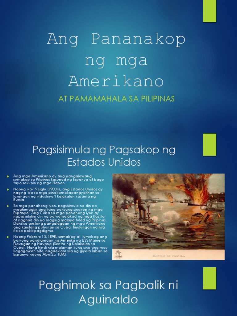 Ang Pananakop NG Mga Amerikano | PDF