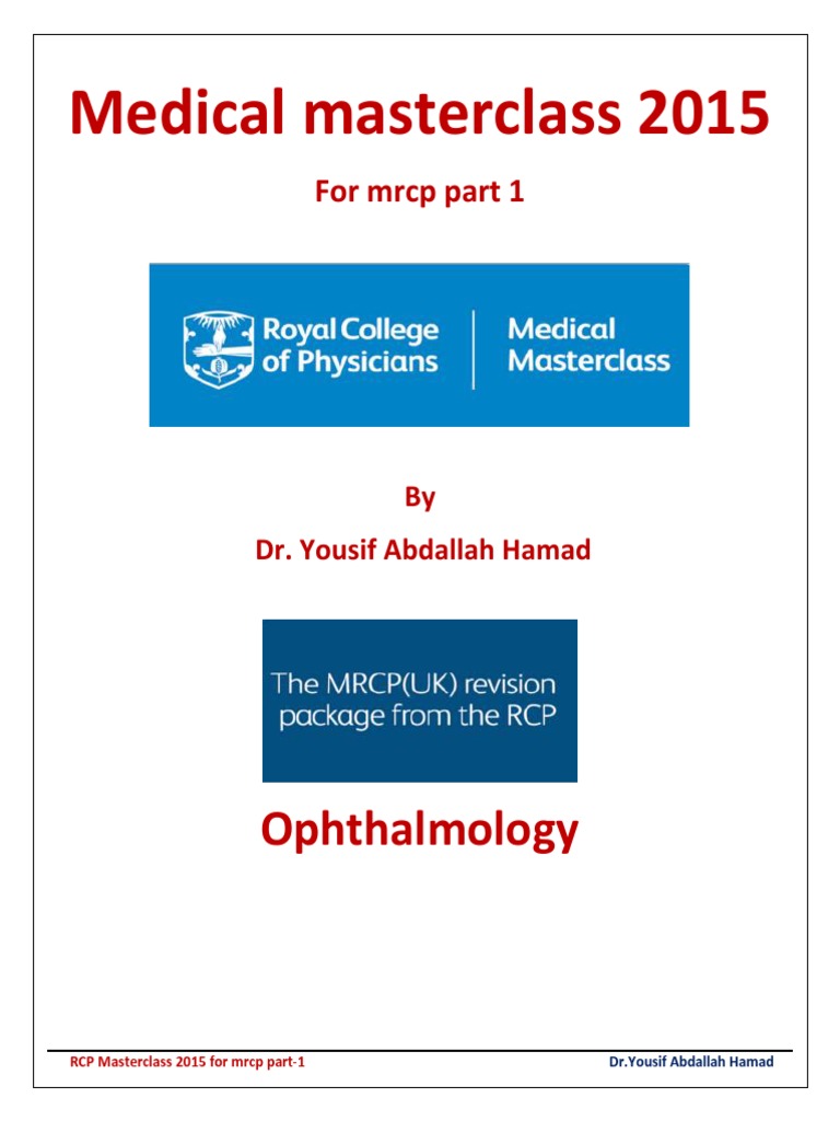 Masterclass - Mrcp-1 Ophthalmology | PDF | Qualifications ...