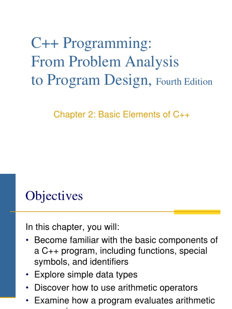 C++ Programming: From Problem Analysis To Program Design,: Fourth ...