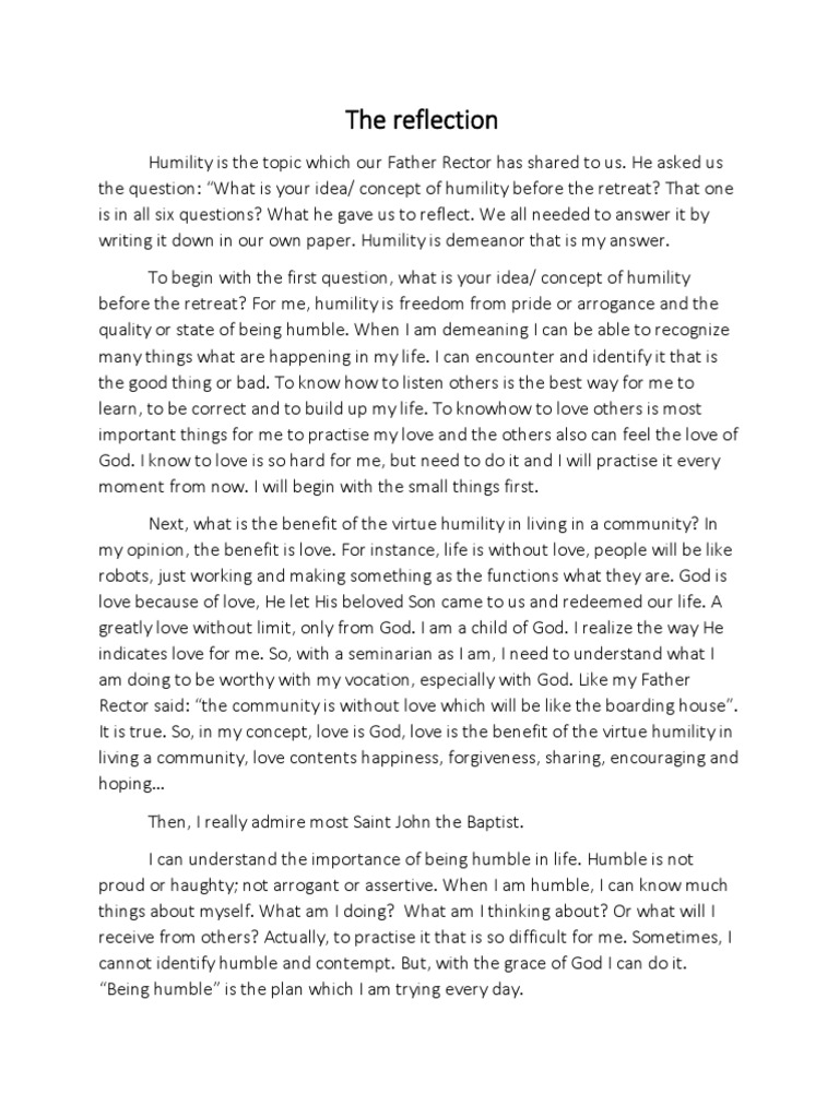 Humility | PDF | Humility | John The Baptist