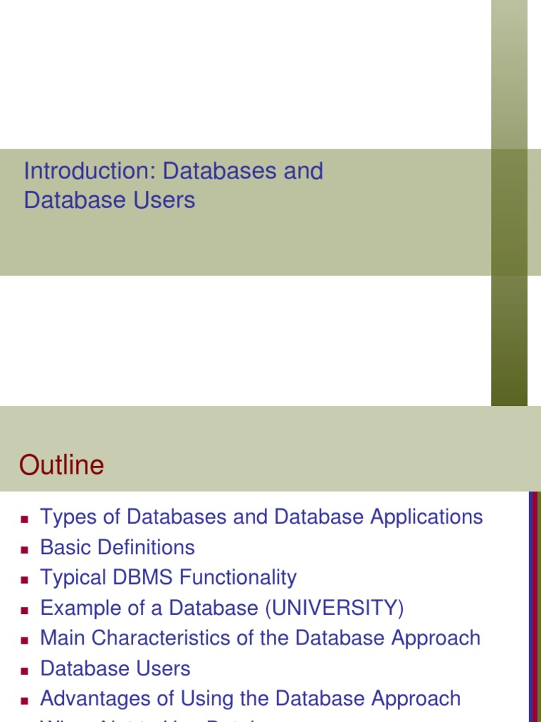 Databases and Database Users | PDF | Data Model | Database Transaction