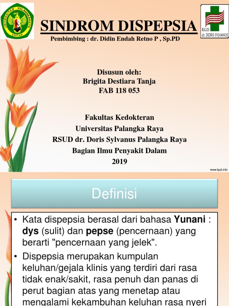 Materi Sindrom Dispepsia | PDF | Sains & Matematika