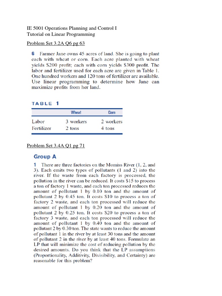 IE5001 Tutorial 1 (LP) | PDF | Teaching Methods & Materials | Computers