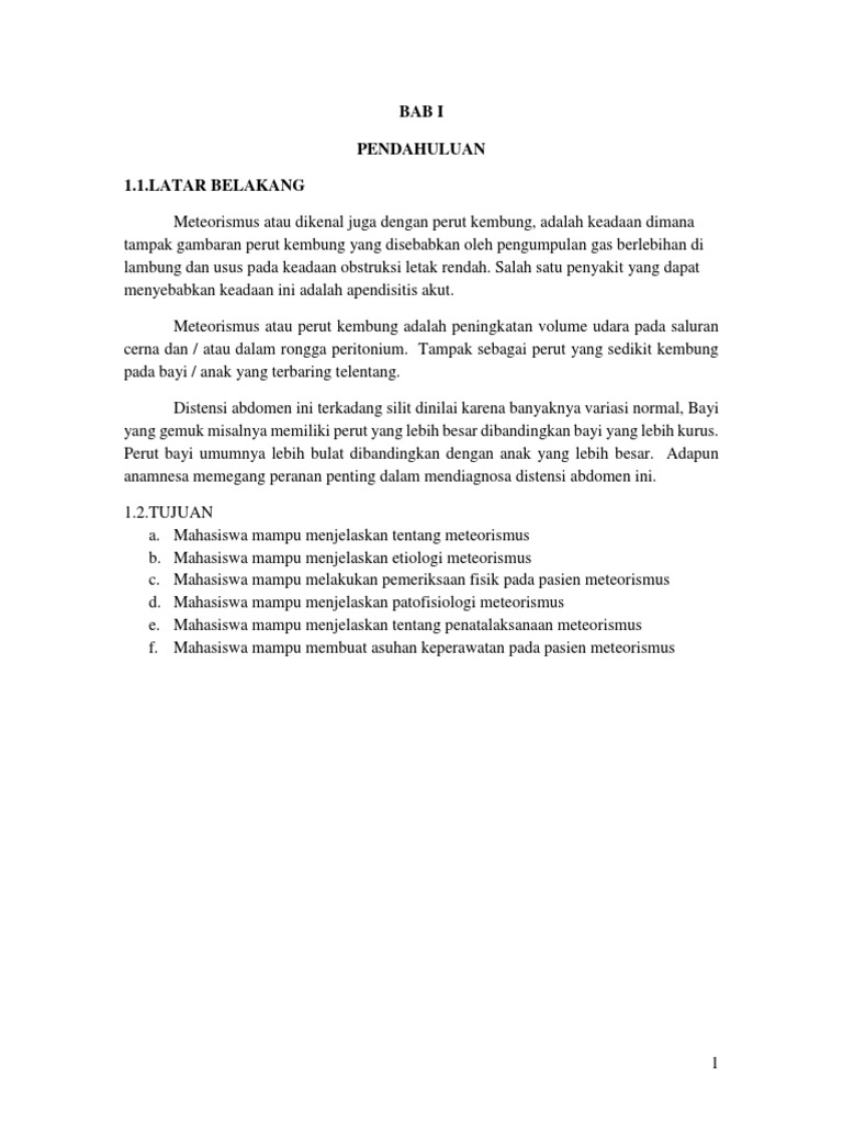 Pemahaman Meteorismus pada Anak | PDF | Teknologi & Rekayasa
