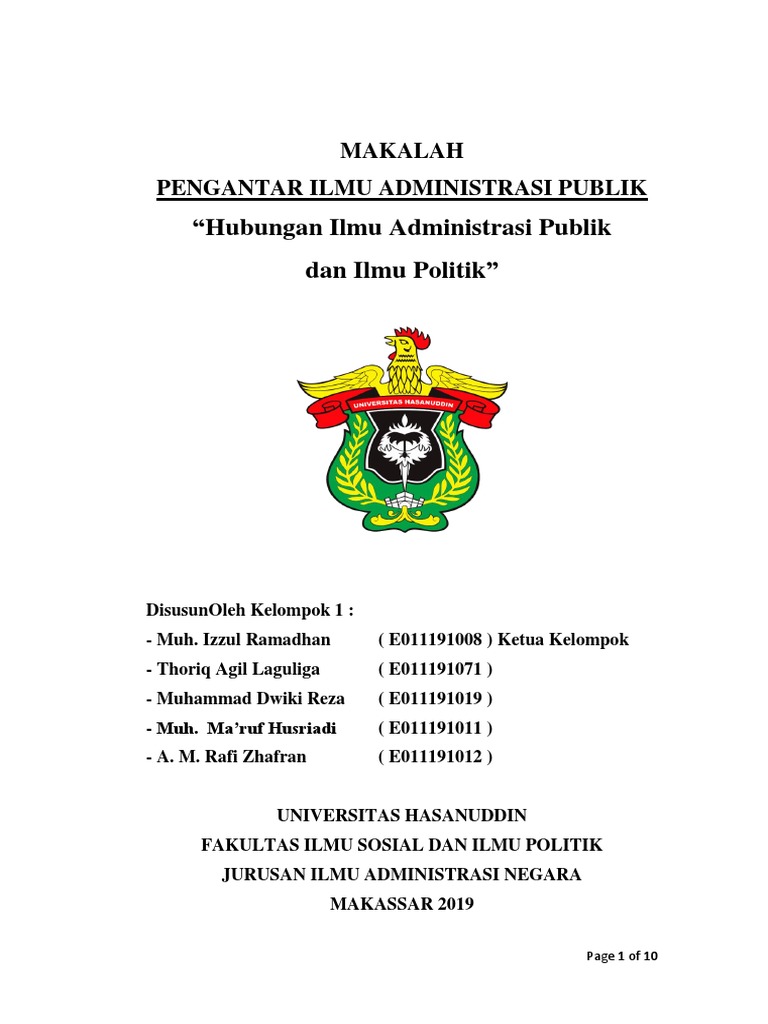 Makalah Administrasi Publik | PDF
