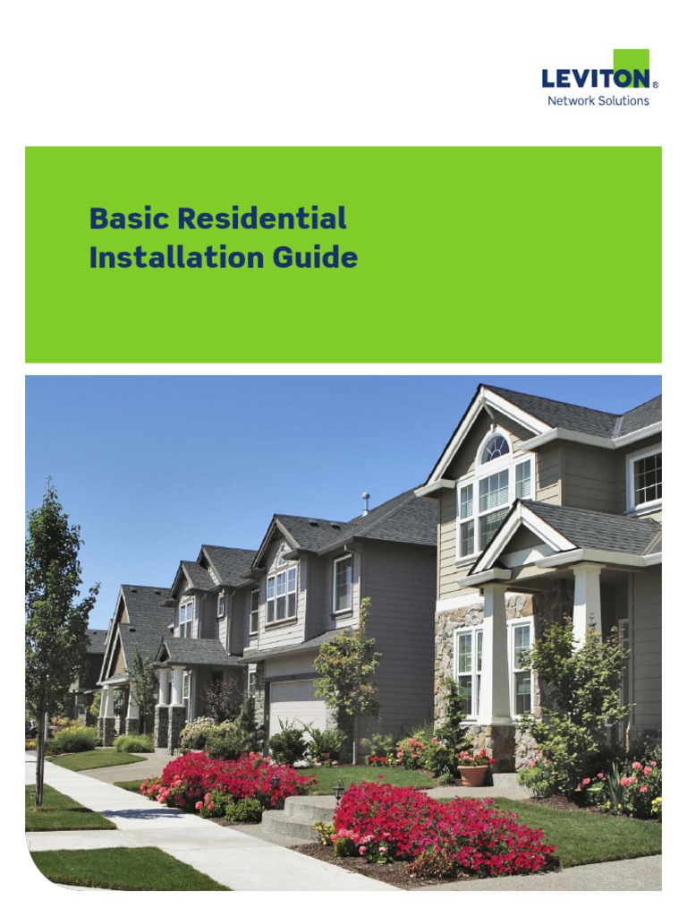 Basic Residential Installation Guide | PDF | Cable Television ...